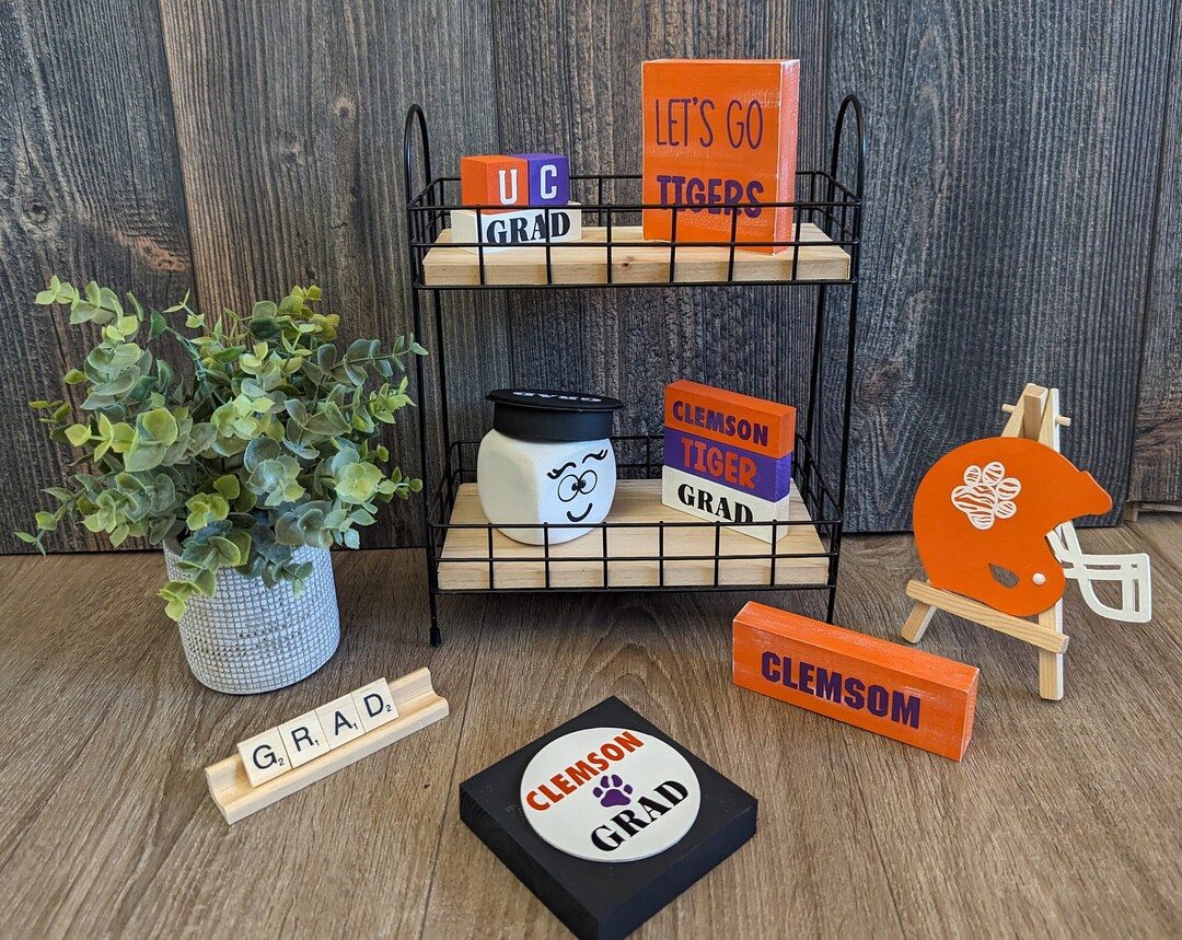 Clemson Tiered Tray Items | Clemson Decor | Tigers | Clemson University ...