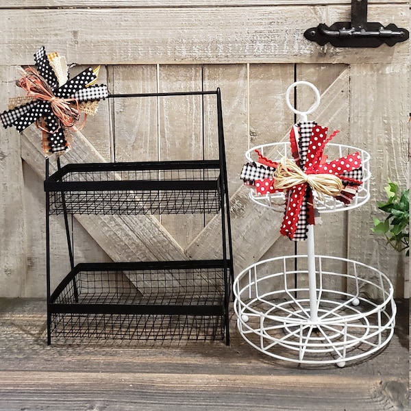 3 Tier Black Metal Tray - Etsy