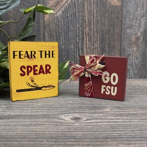 Seminole Tiered Tray Items | Florida State Decor | FSU Tiered Tray ...