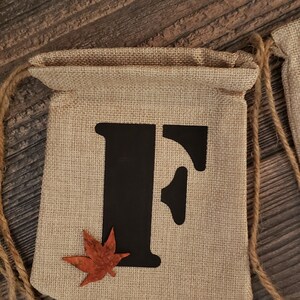 Burlap Hanging Fall Sign Harvest Autumn Decoration Leaves Holiday Wall ...