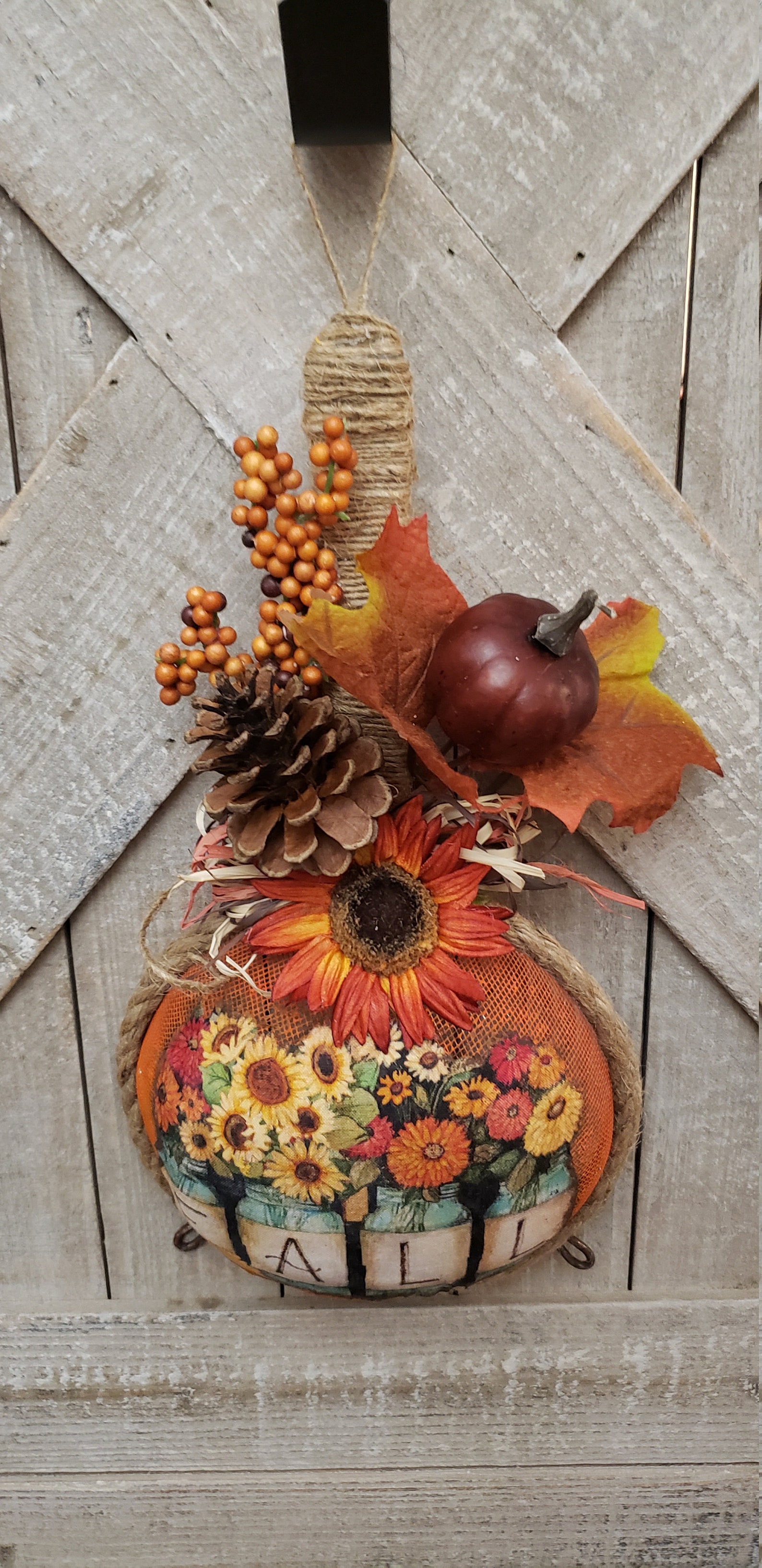 Metal Hanging Fall Decoration Pumpkin Autumn Fall Decor - Etsy
