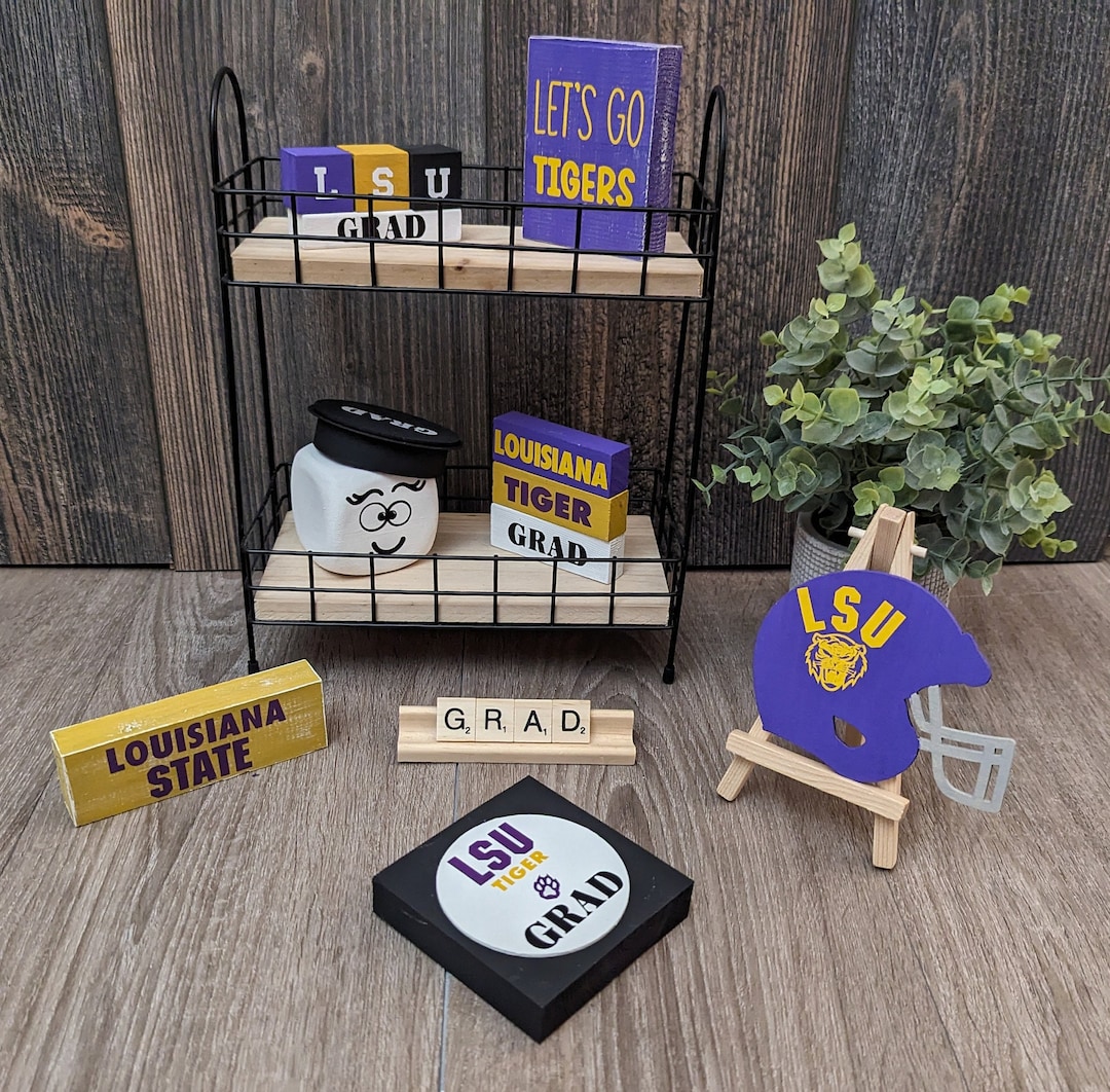 LSU Tigers Tiered Tray Items Louisiana State University Graduation LSU ...