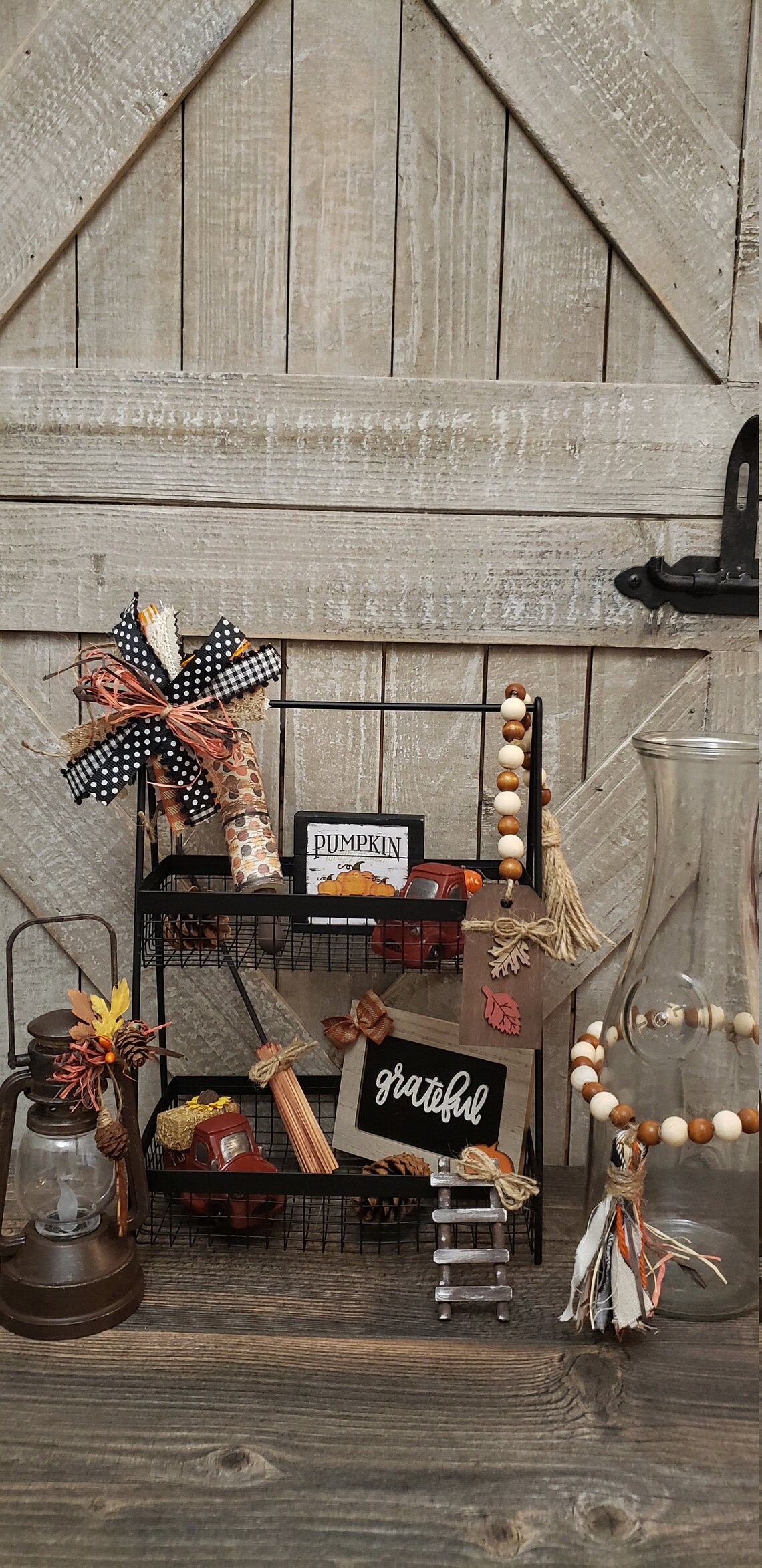 Fall Tier Tray Items Shelf Sitters Autumn Harvest Rustic - Etsy