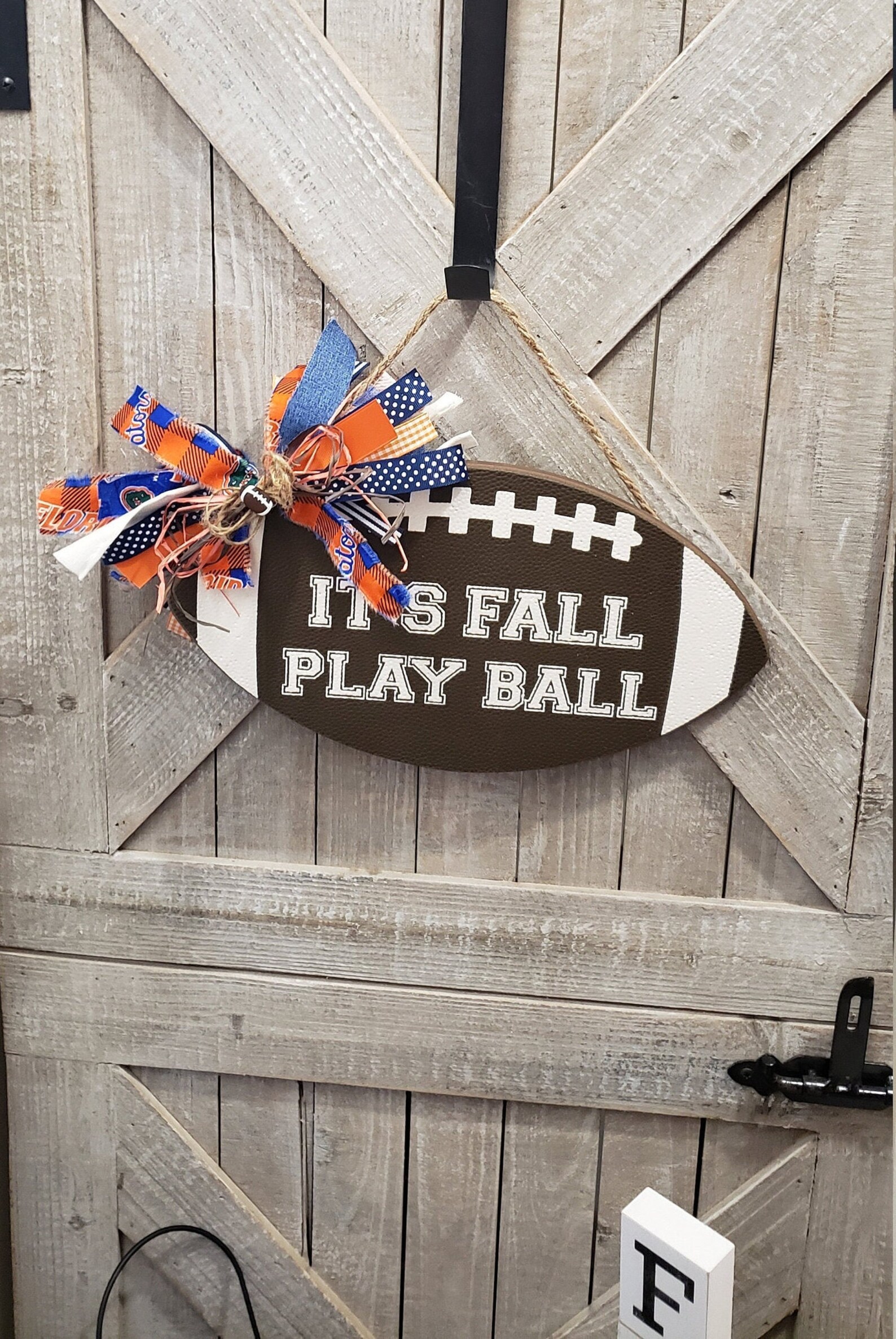 Fall Football Sign Messy Bow University of Florida Gators UF | Etsy