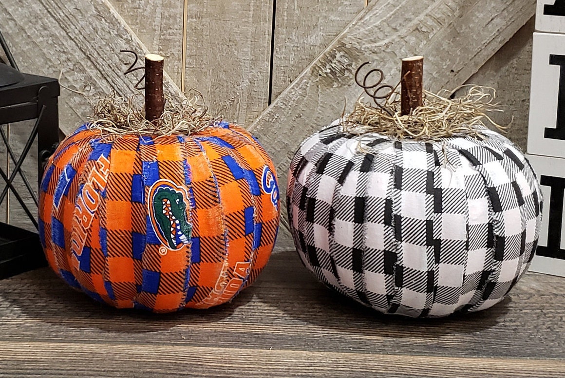 Fabric Strip Pumpkin Fall Farmhouse Decor Rustic Home Gift | Etsy