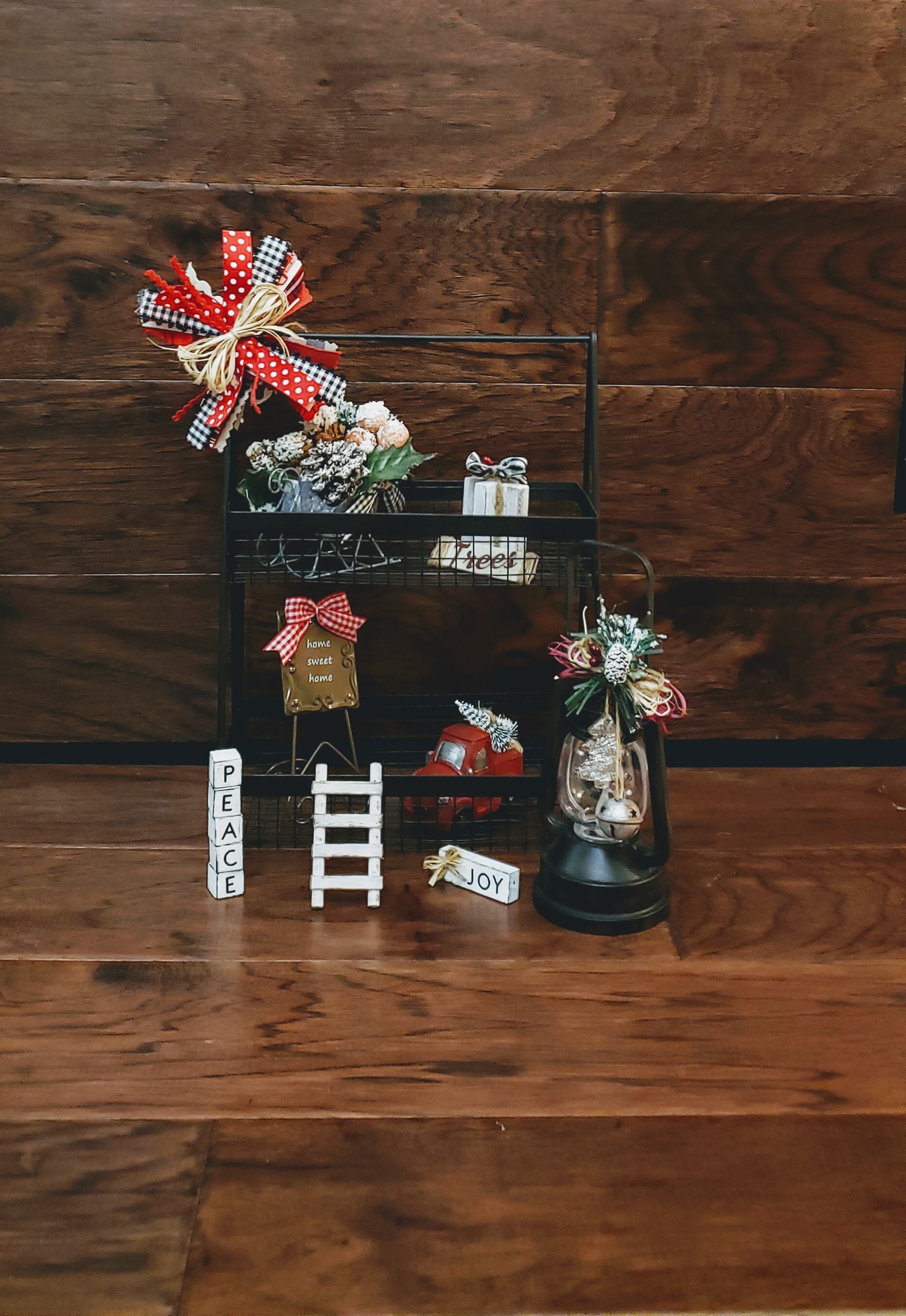 Christmas Tier Tray Items Shelf Sitters Winter Fall Rustic | Etsy
