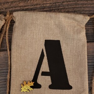 Burlap Hanging Fall Sign Harvest Autumn Decoration Leaves Holiday Wall ...