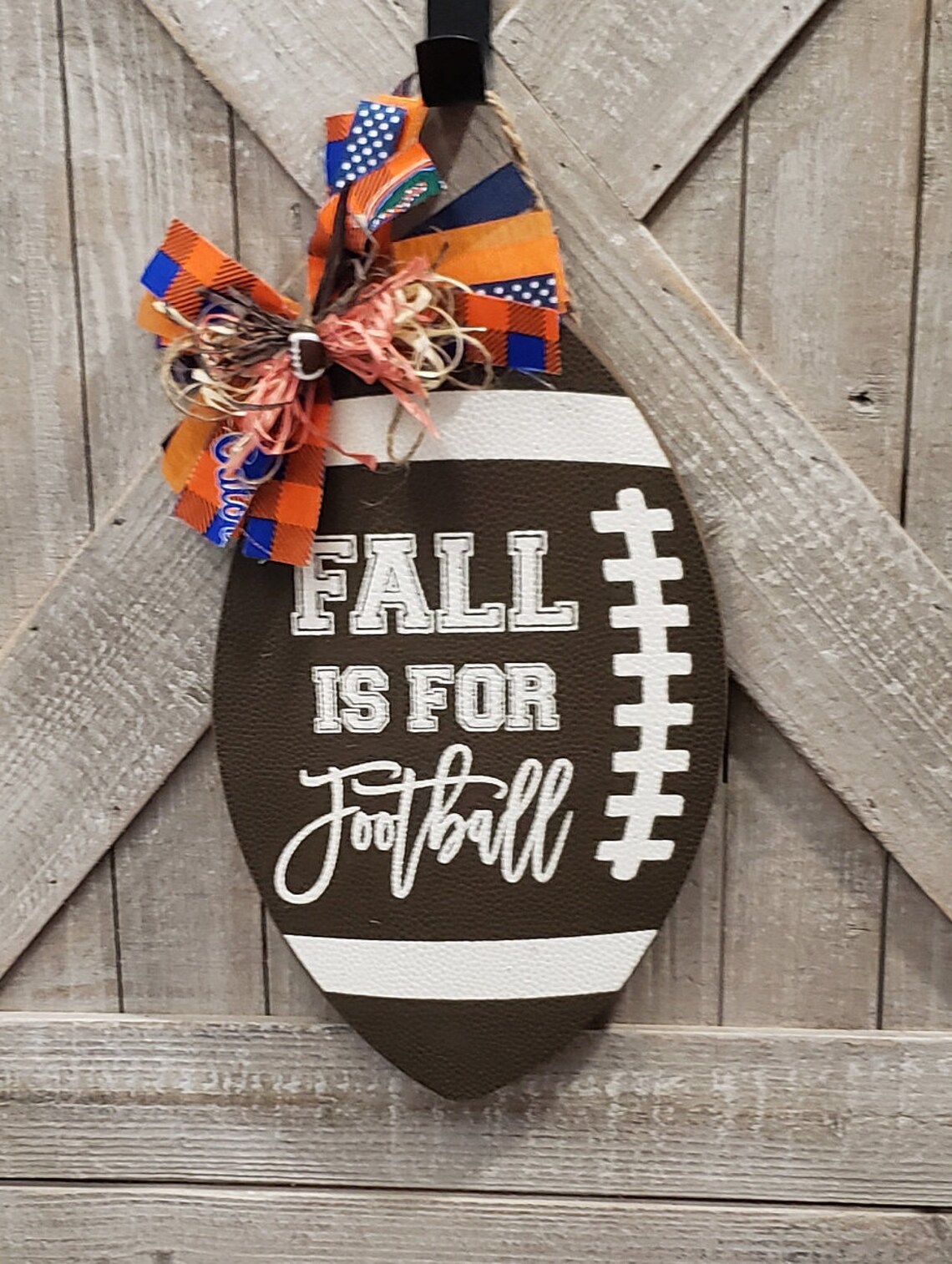 Fall Football Sign Messy Bow University of Florida Gators UF - Etsy