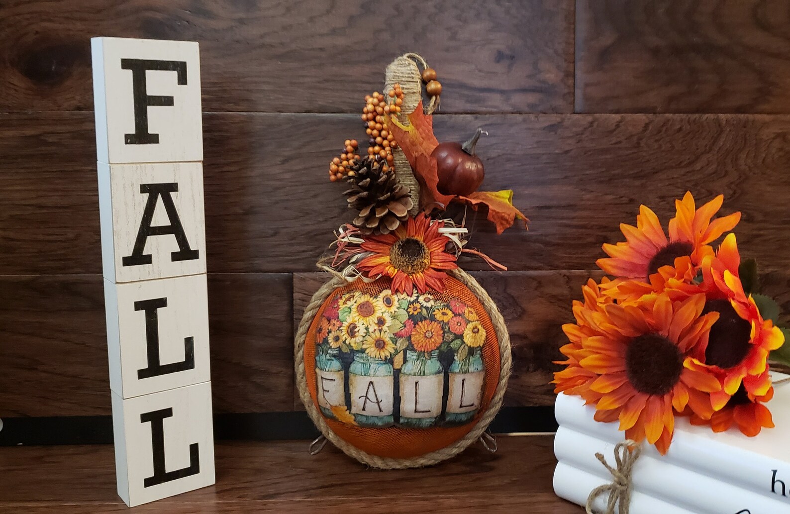 Metal Hanging Fall Decoration Pumpkin Autumn Fall Decor - Etsy