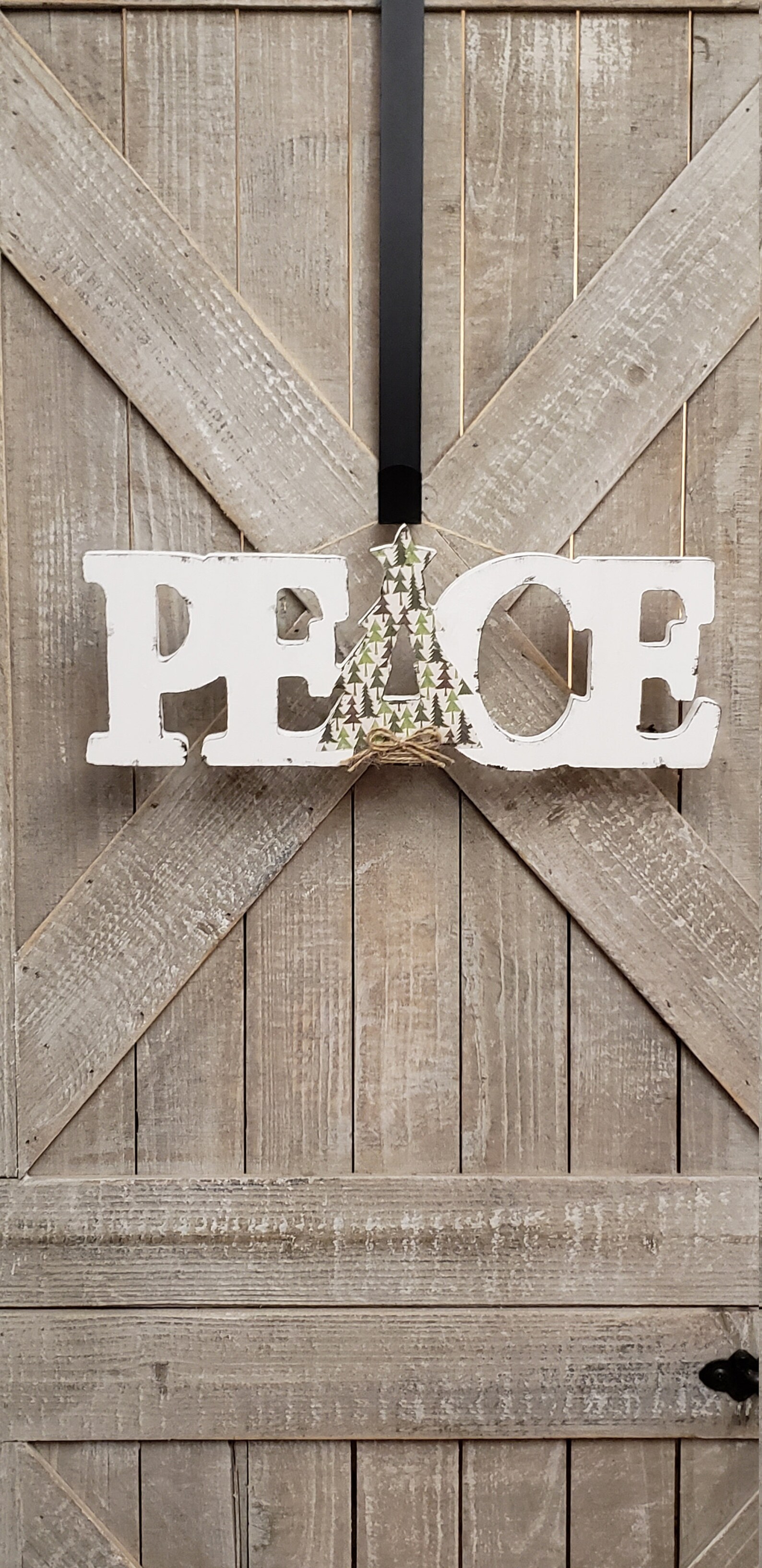 Peace or Merry Shelf Sitter Wood MDF Christmas Farmhouse | Etsy