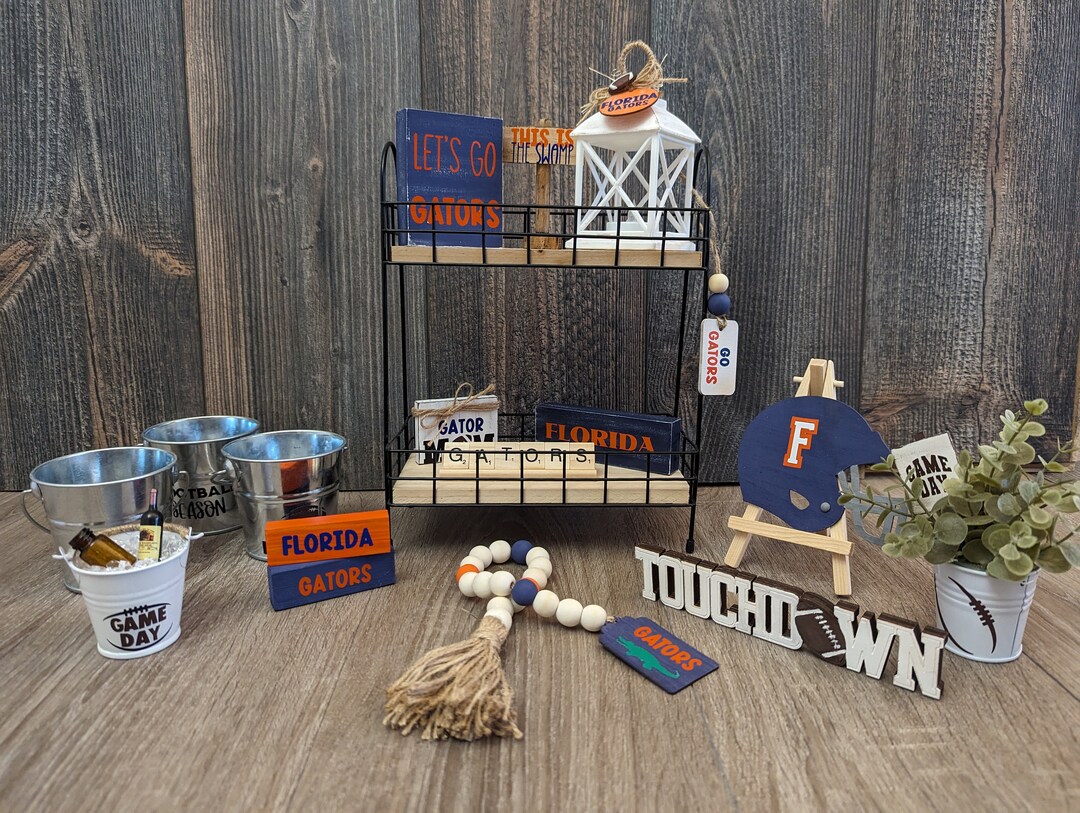 Gator Tiered Tray Items | University of Florida Decor | Gators ...