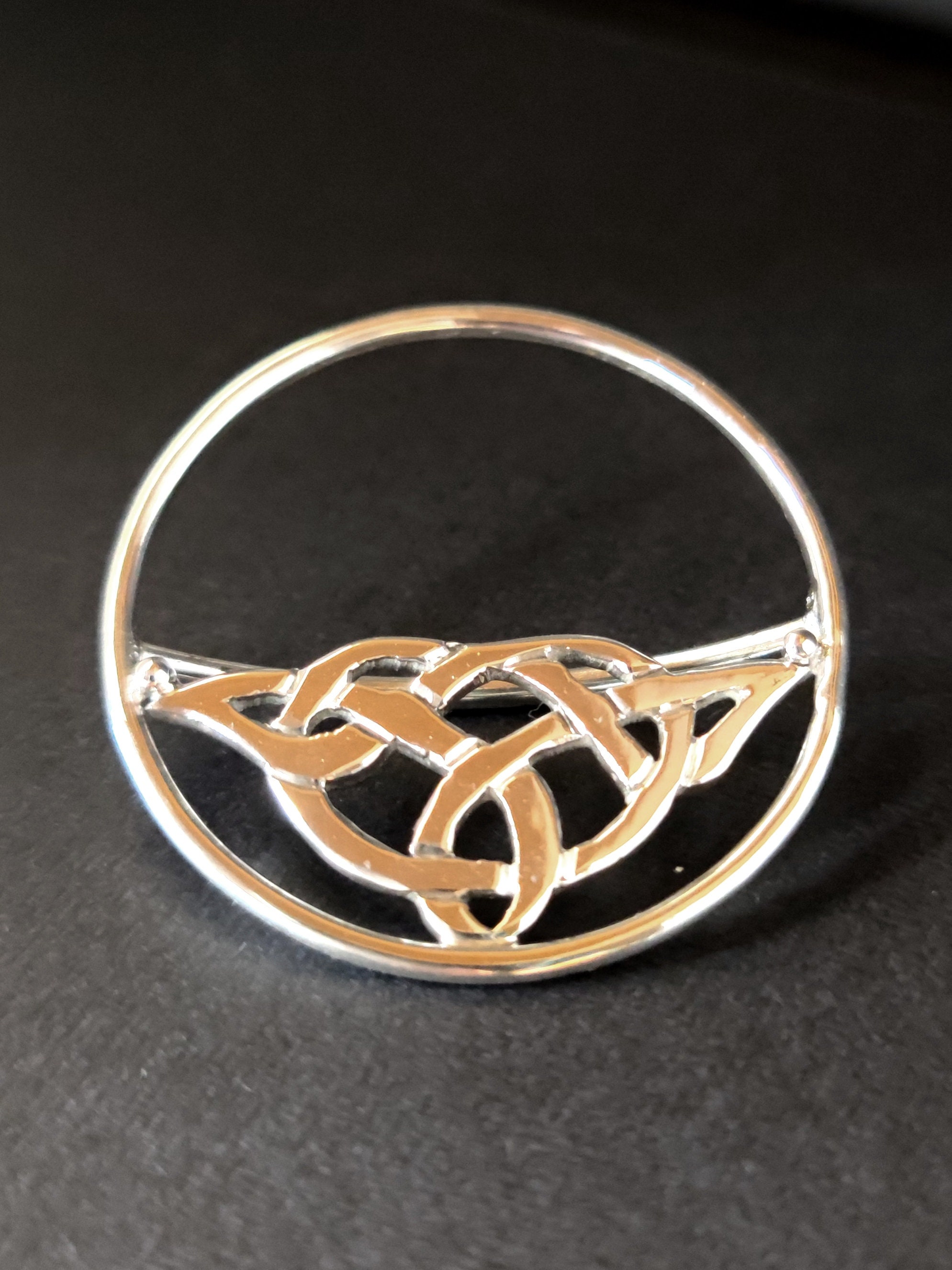 Silver Celtic Scarf Ring Textured Scarf Slide Buckle Silk - Etsy