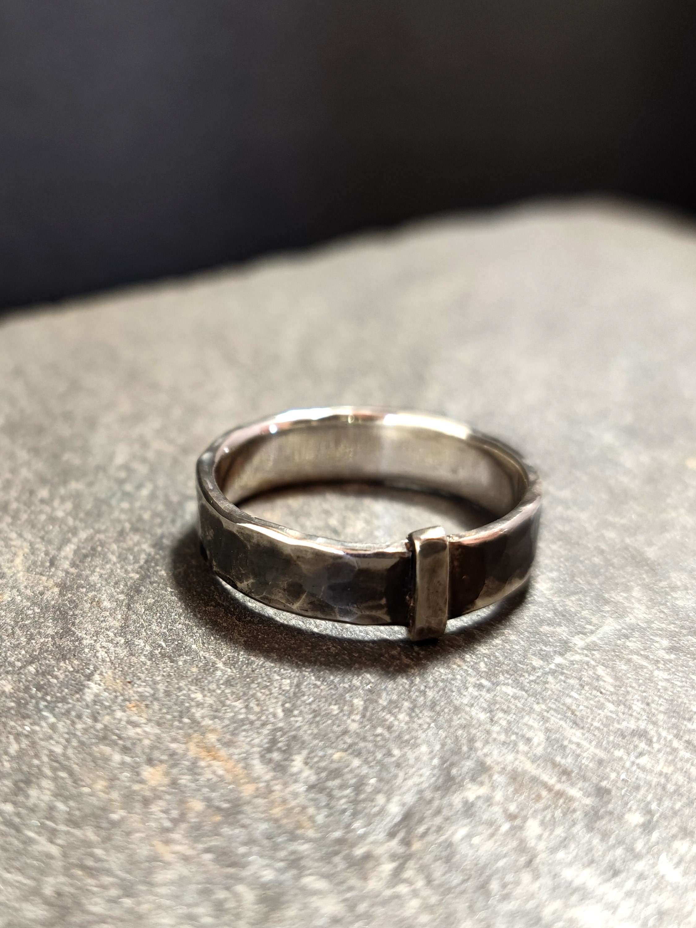 Scottish Celtic Wedding Ring Outlander Ring Aged Sterling - Etsy