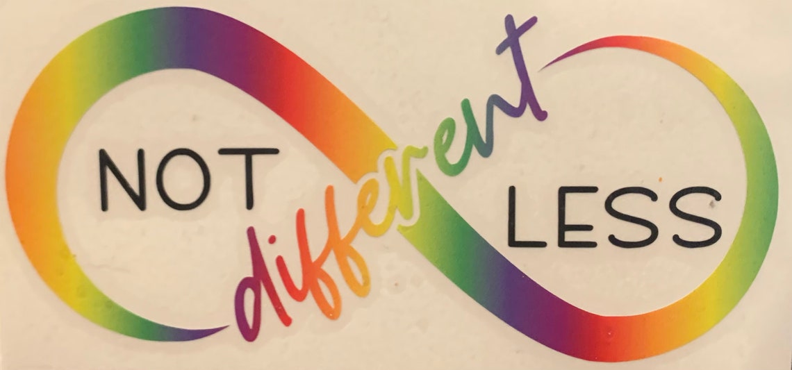 Different Not Less Decal Autism Decal Autism Awareness | Etsy