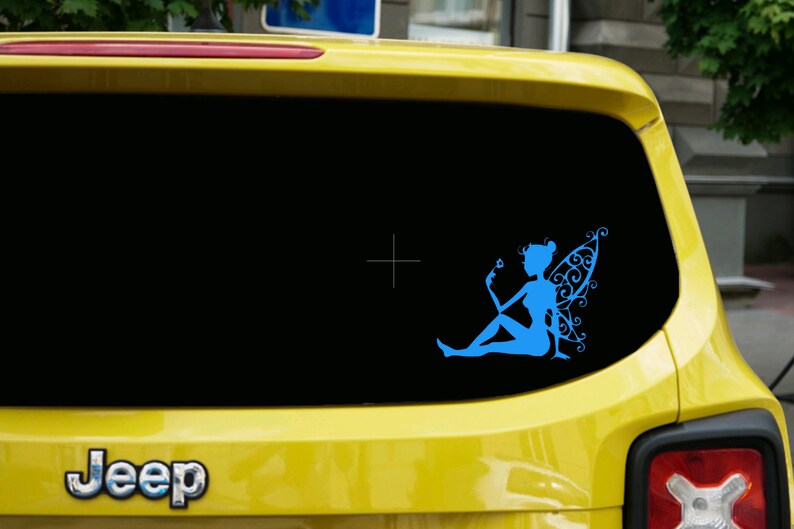 Fairy Car Decal Pixie Fairy Vinyl Decal Sitting Fairy Decal - Etsy