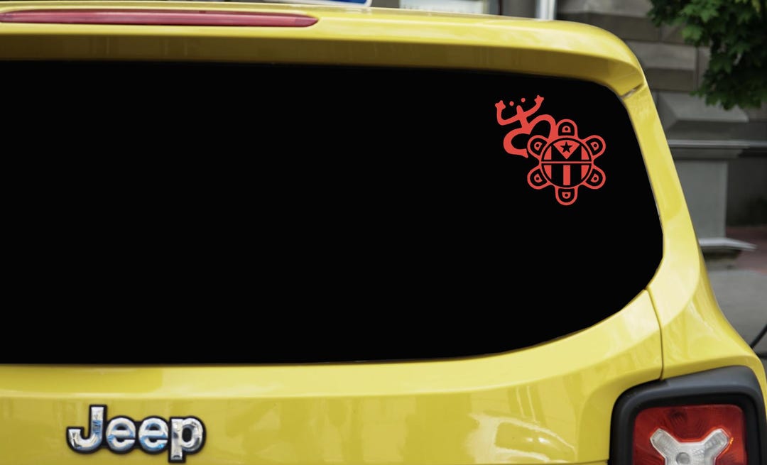 Puerto Rican Tribal Vinyl Sticker, Coqui Decal, Boricua Puerto Rico ...