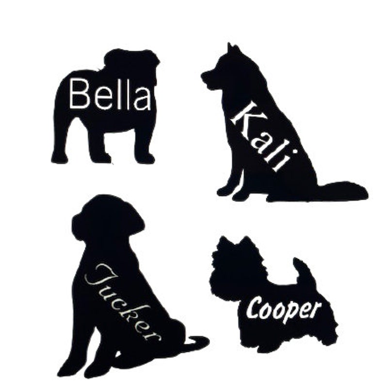 Vinyl Dog Decal - Etsy