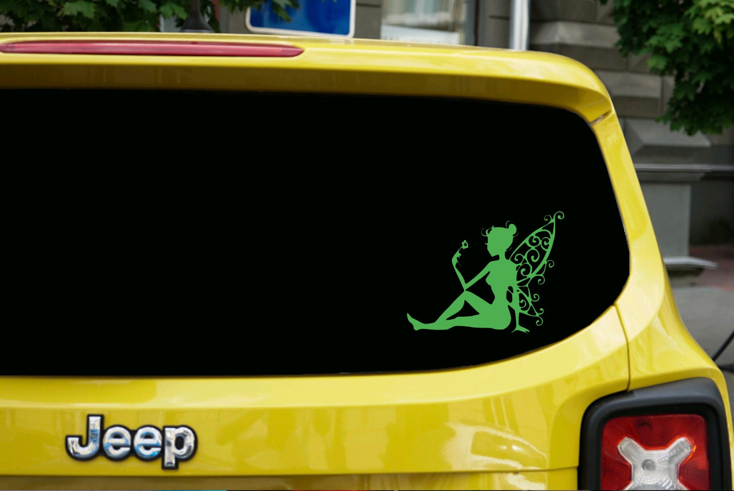 Fairy Car Decal Pixie Fairy Vinyl Decal Sitting Fairy Decal - Etsy