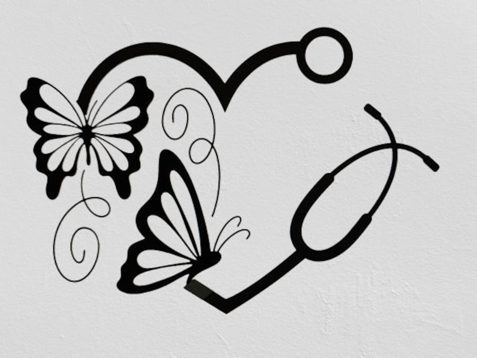 Stethoscope Butterfly Decal, Nurse Gift - Etsy