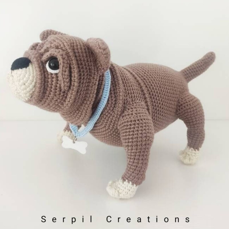 Pitbull Crochet Pattern - Etsy
