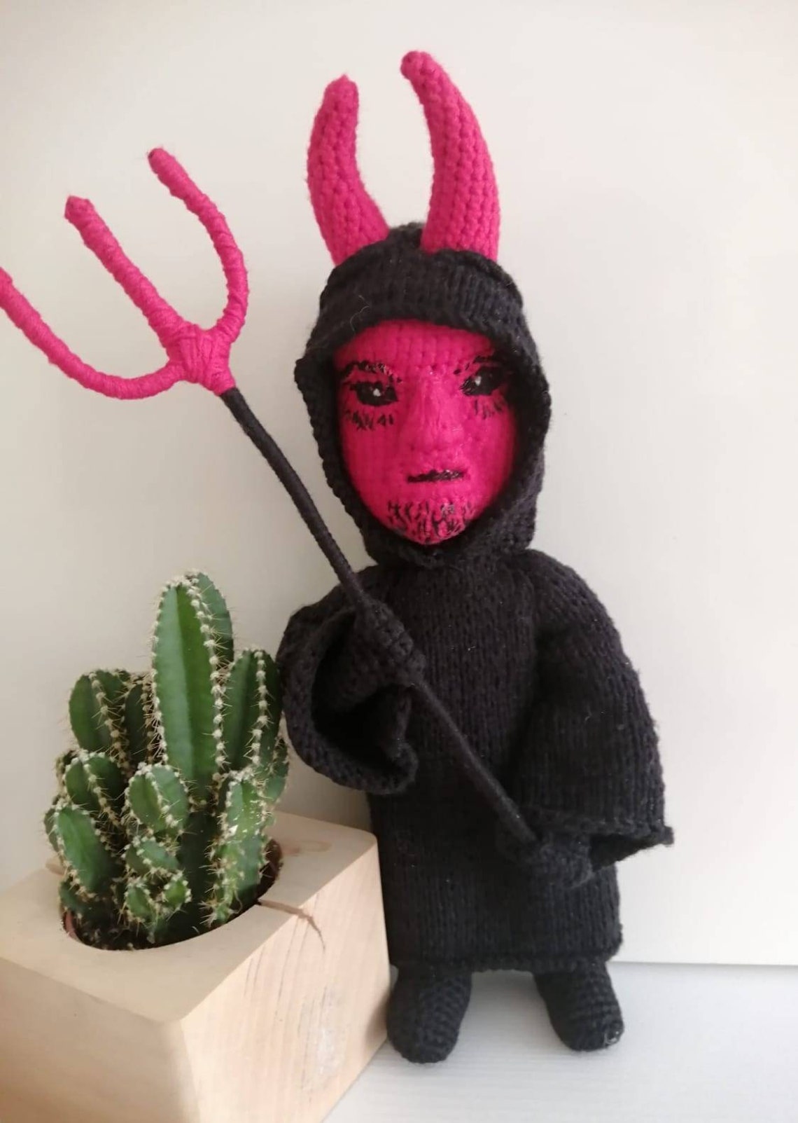 Custom Devil Toy Satan Doll Handmade Devil Figure Devil - Etsy