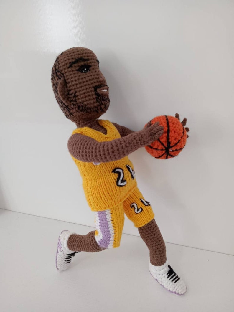 Handmade Kobe Bryant Doll, Kobe Toy, Black Mamba Knitting Doll ...