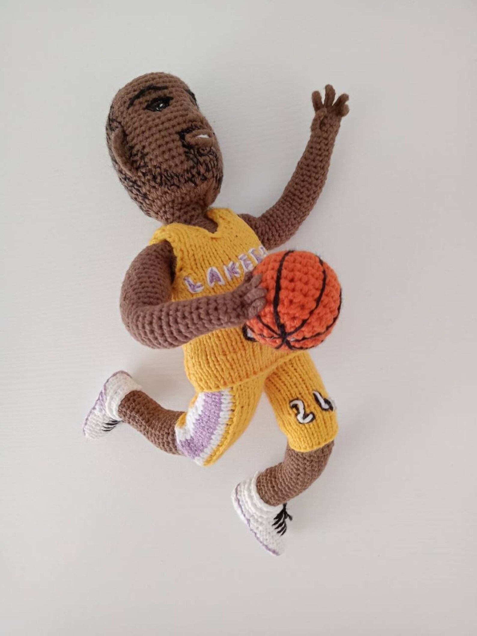 Handmade Kobe Bryant Doll, Kobe Toy, Black Mamba Knitting Doll ...