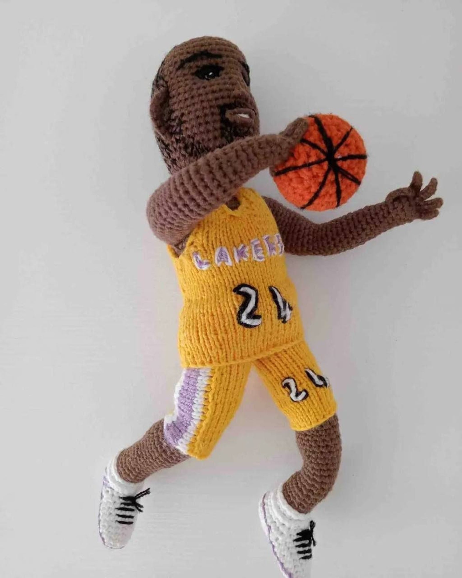 Handmade Kobe Bryant Doll, Kobe Toy, Black Mamba Knitting Doll ...