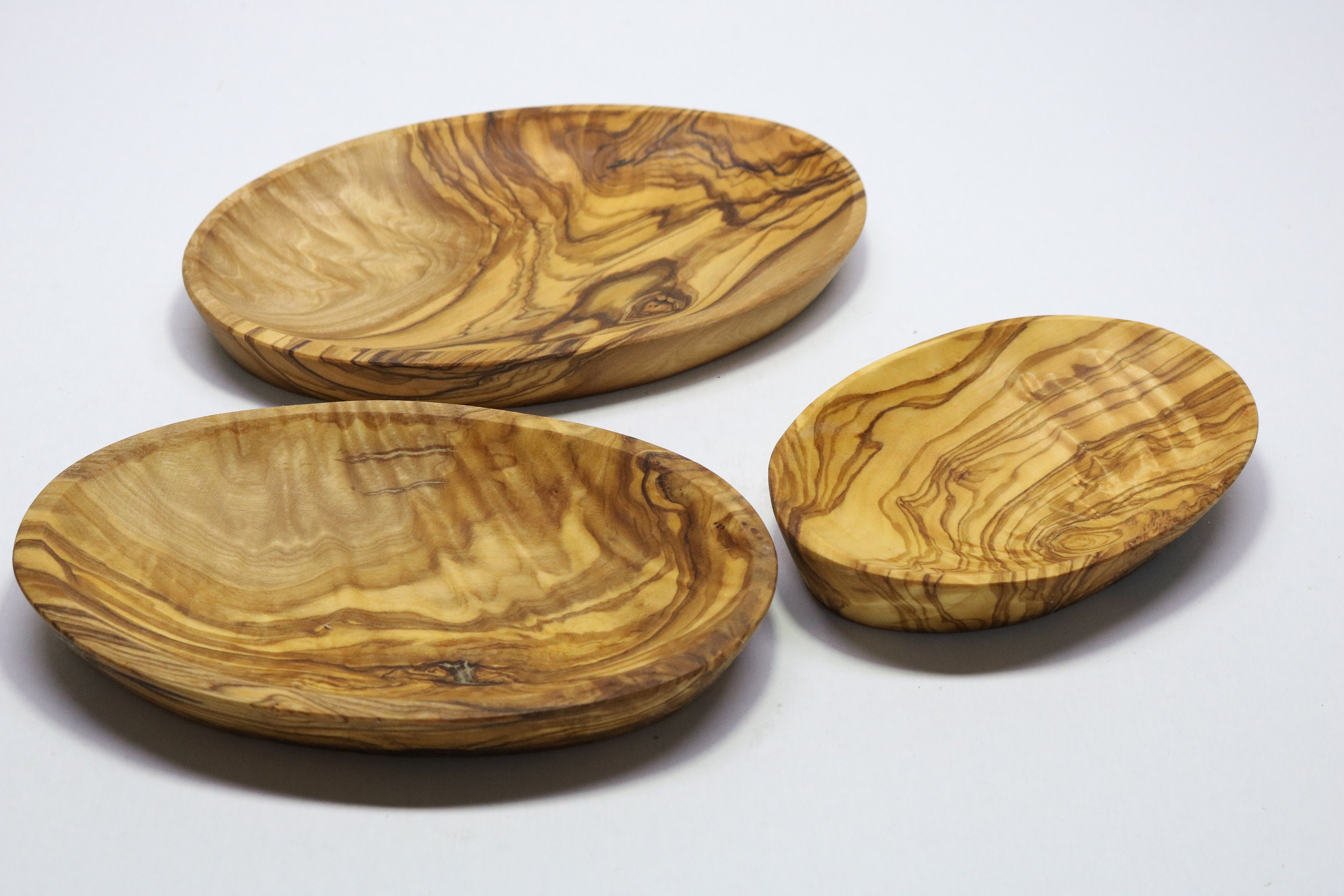 Olive Wood Snack Dishes Set Tableware Christmas Gift - Etsy