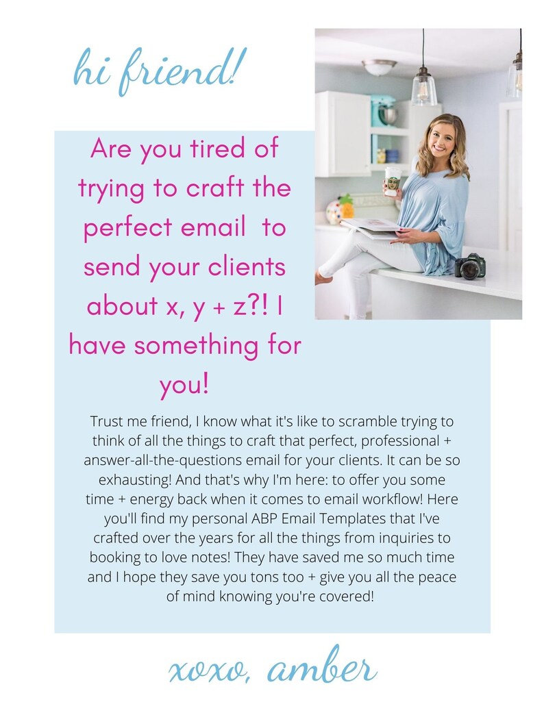 Client Email Templates for Portrait Wedding Photographers Photography ...