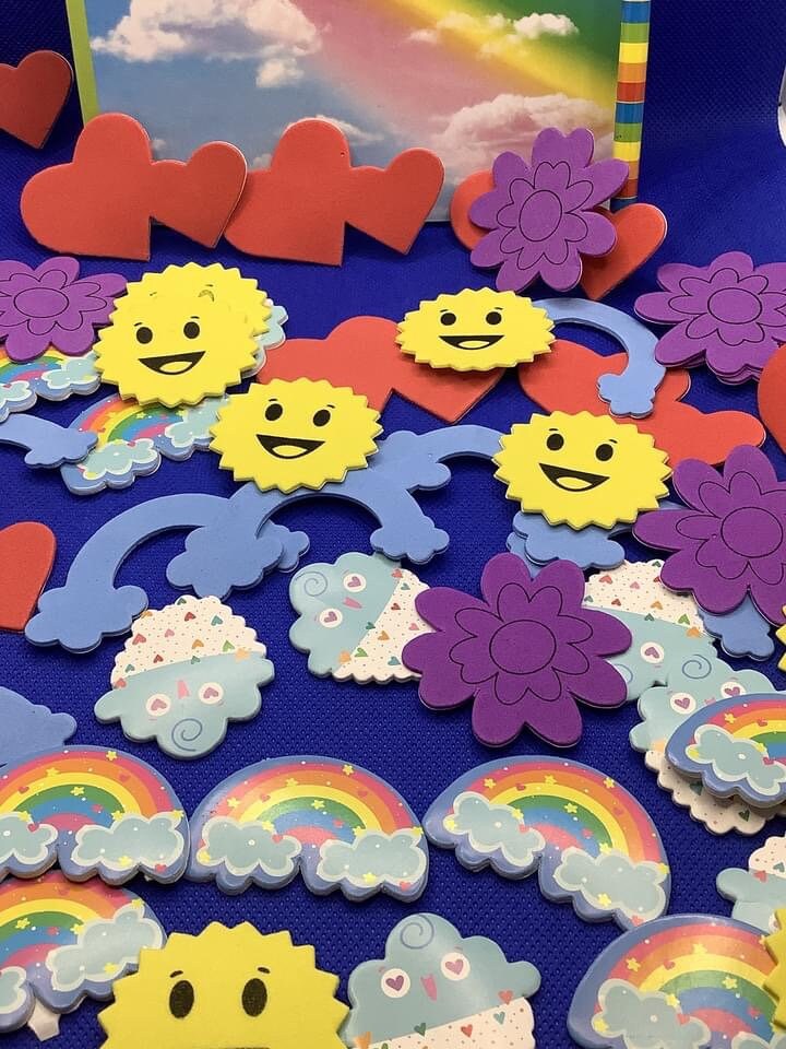 Story Writing Kit for Children. Rainbow Themed Journal, Story Prompt ...