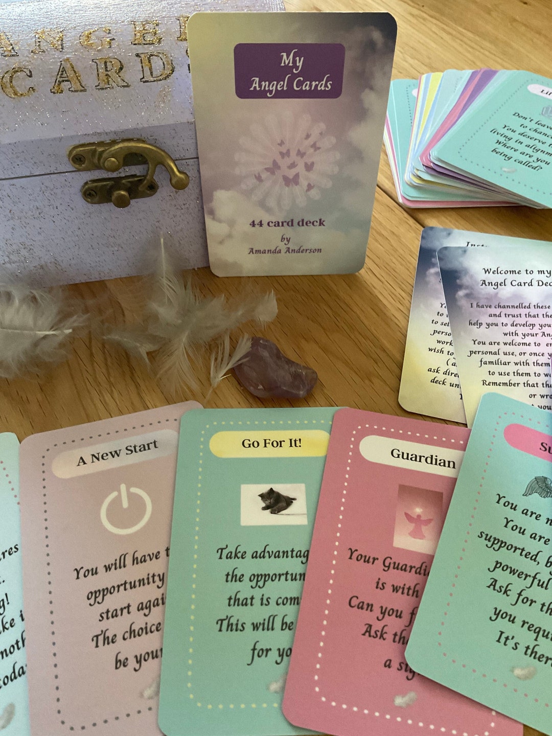 Angel Cards, Contemporary Angel Oracle Card Deck, Easy to Interpret ...