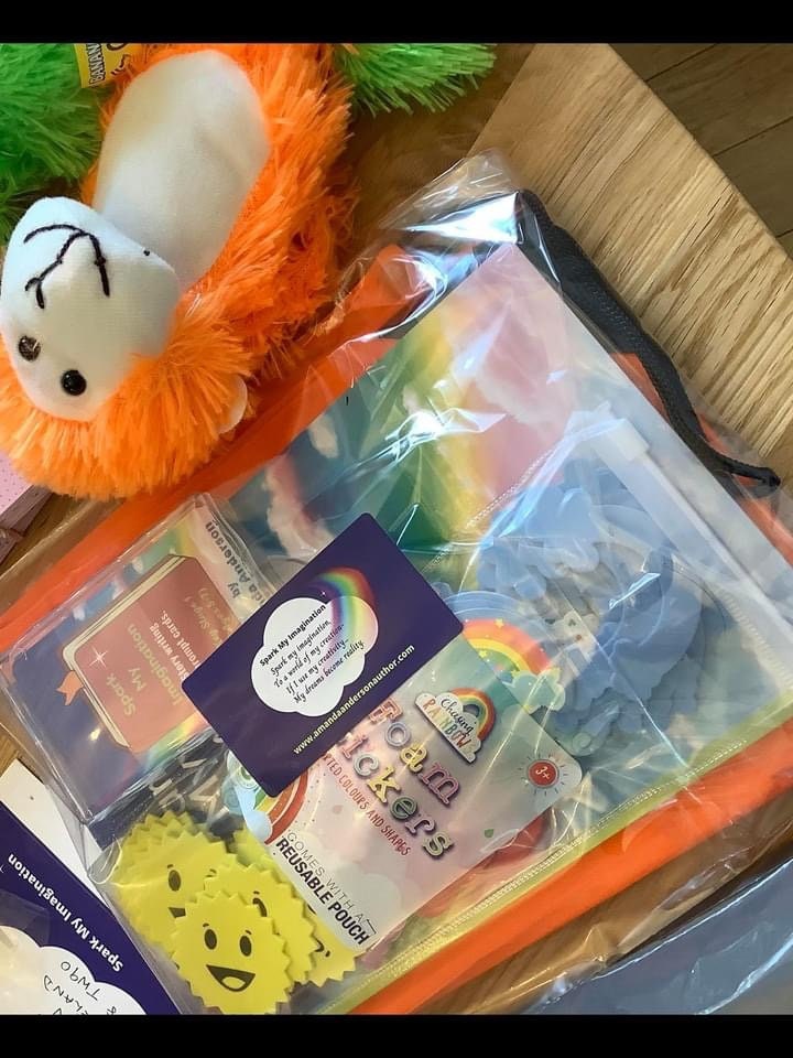 Story Writing Kit for Children. Rainbow Themed Journal, Story Prompt ...