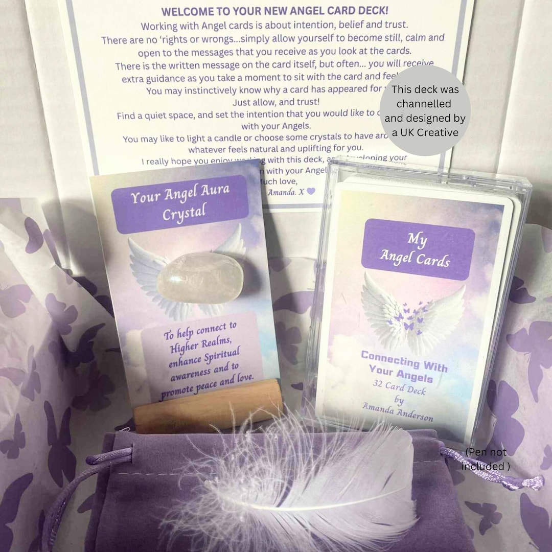 Angel Cards, Spiritual Guidance Oracle Card Deck for Angelic Connection ...
