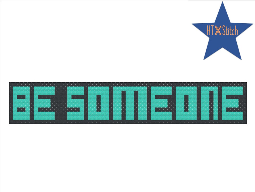 BE SOMEONE Houston Texas Graffiti Cross Stitch PDF Pattern *digital ...