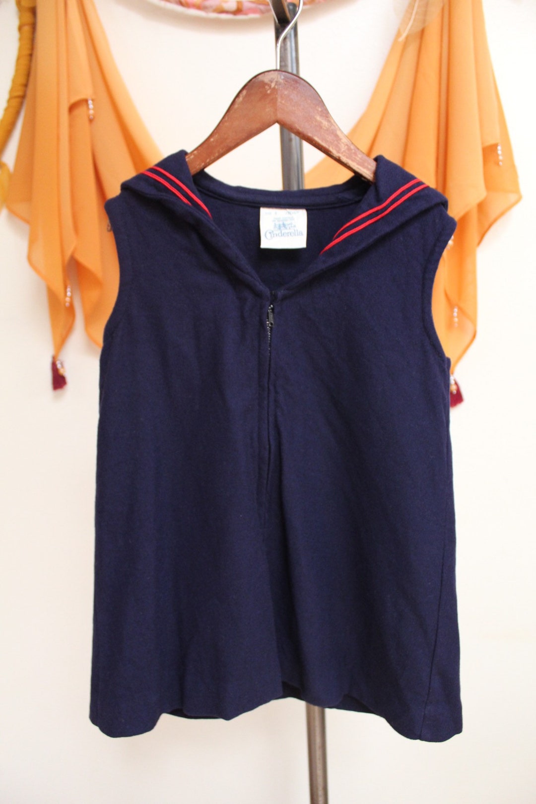 Vintage 1960s Girls’ Navy Blue Sailor Style Shift Dress- Size 4 - Etsy