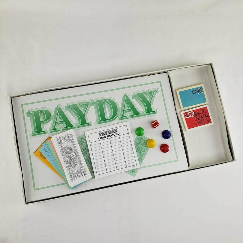 Vintage 1994 Payday Board Game Parker Brothers Retro Family Fun ...