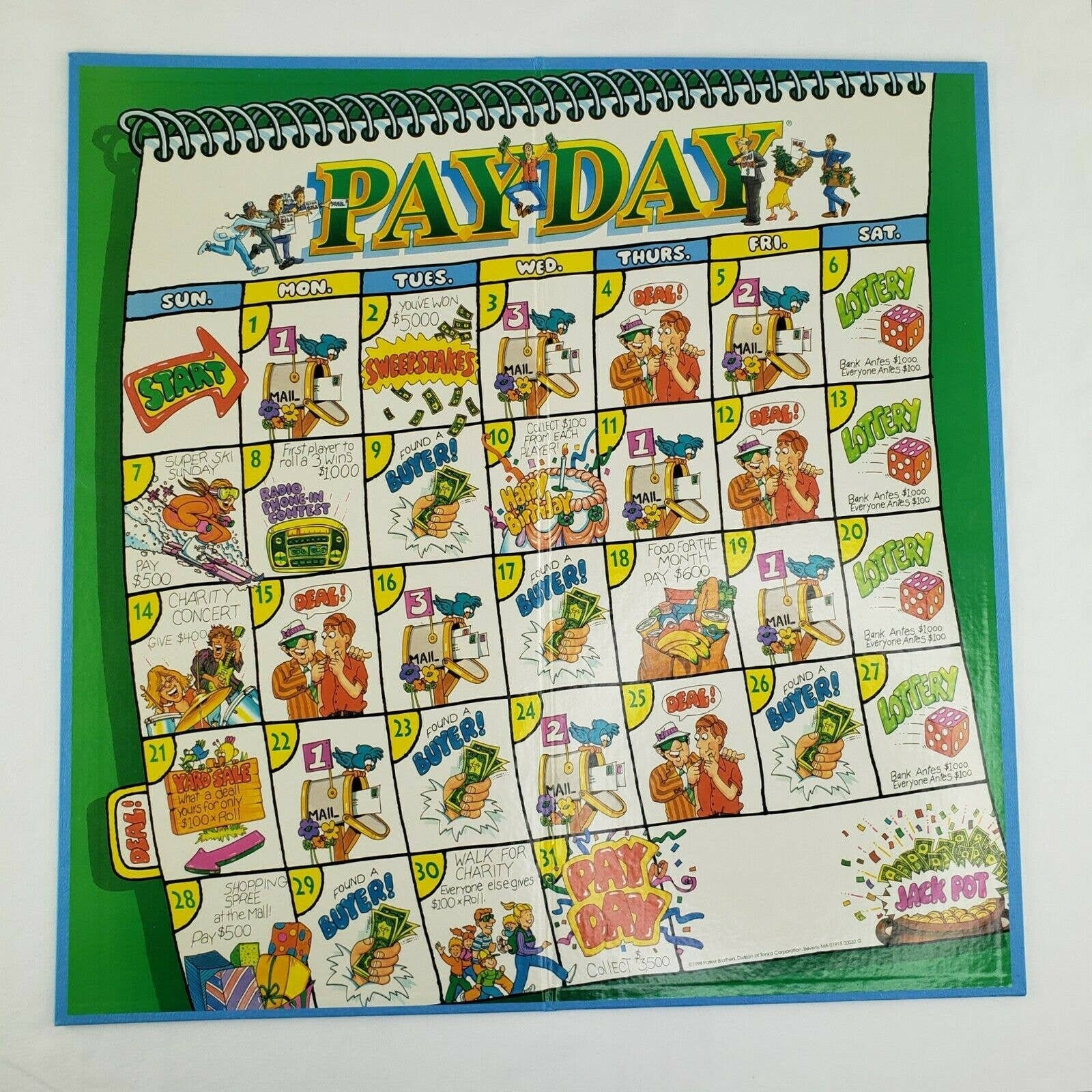 Vintage 1994 Payday Board Game Parker Brothers Retro Family Fun ...