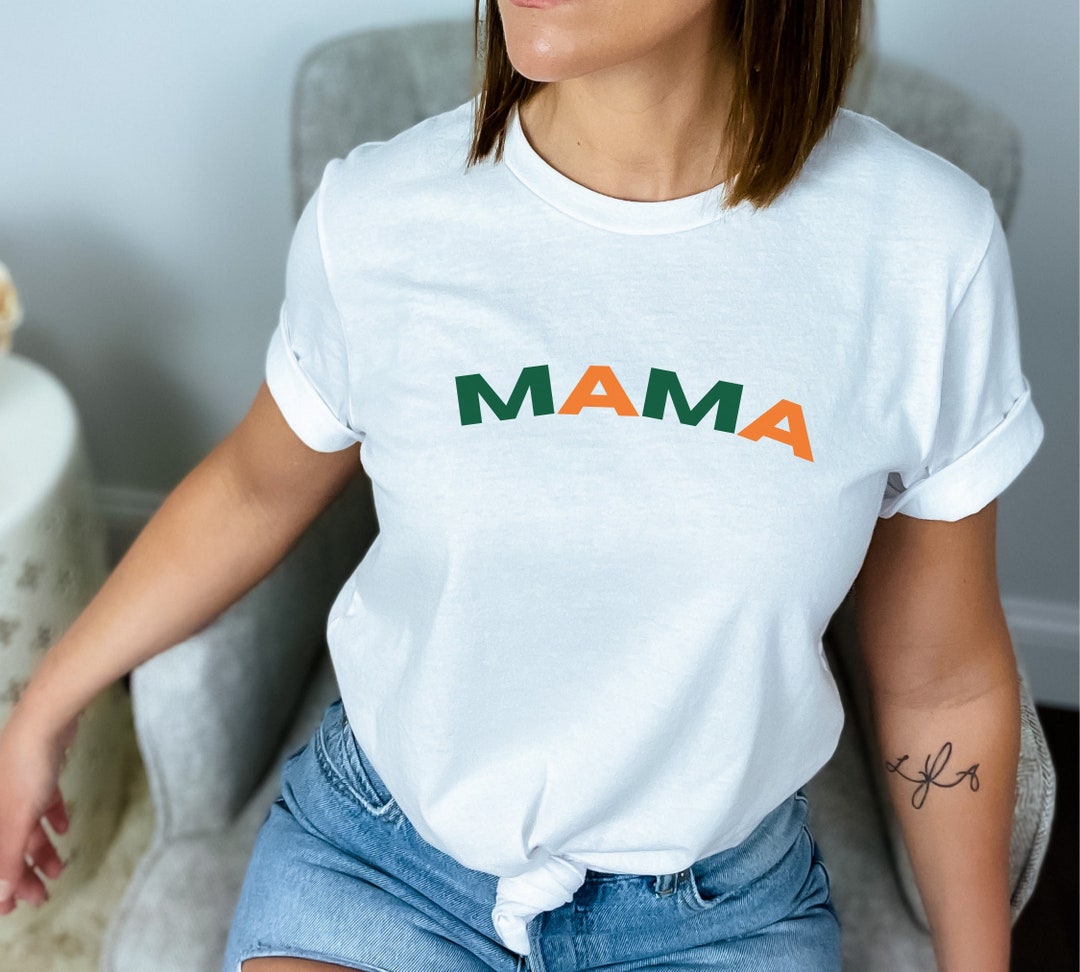 Miami Hurricanes Mama Shirt Miami Mom Shirt University of - Etsy