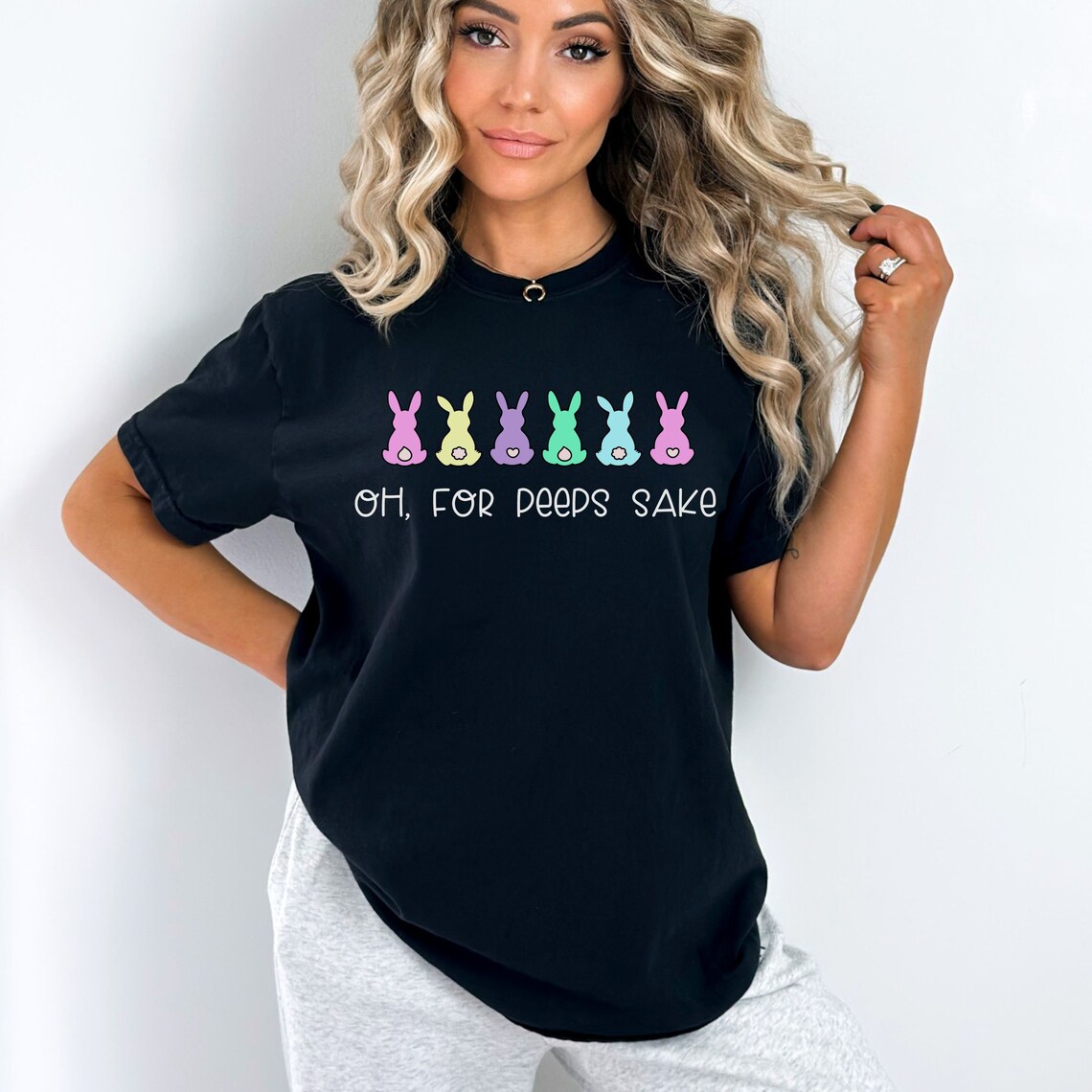 Oh for Peeps Sake Shirt, Cute Easter Shirt, Peeps Shirt, Easter T Shirt ...