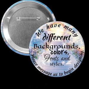 Custom Memorial, Remembrance and Funeral Pins/buttons/magnets - Etsy