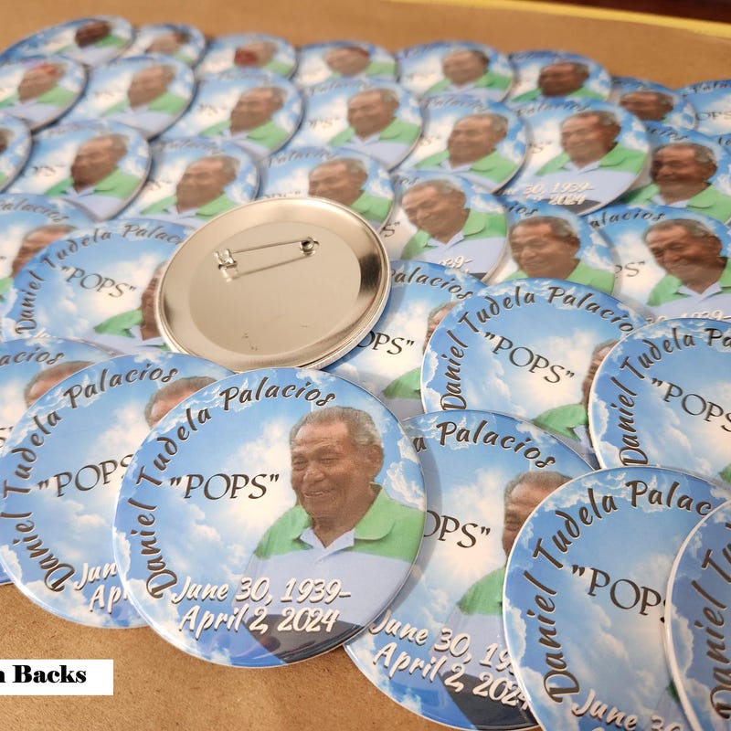 Memorial Buttons - Etsy