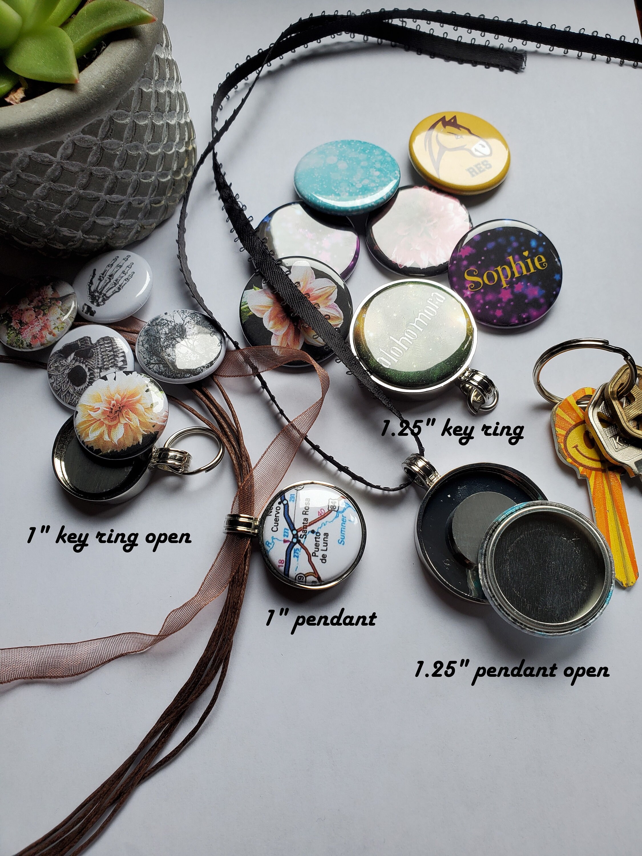 Custom Key Rings in 3 Sizes - Etsy