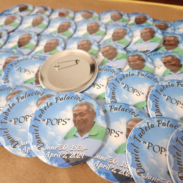 Funeral Buttons - Etsy