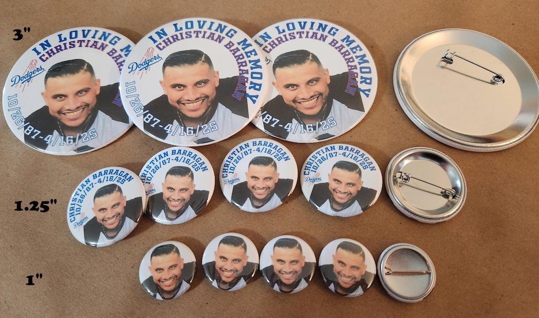 Custom Memorial, Remembrance and Funeral Pins/buttons/magnets - Etsy
