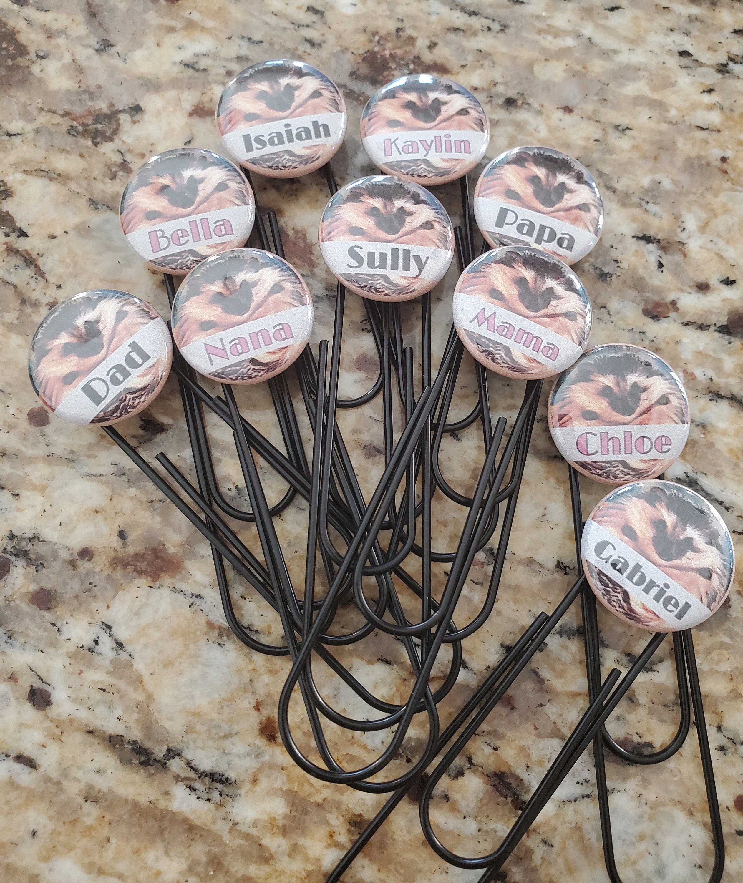 Custom Planner Clips or Bookmarks Jumbo Paperclips | Etsy