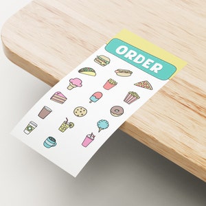 Printable Pretend Play Menu With Food for Kids, Food Shack Diner Play ...