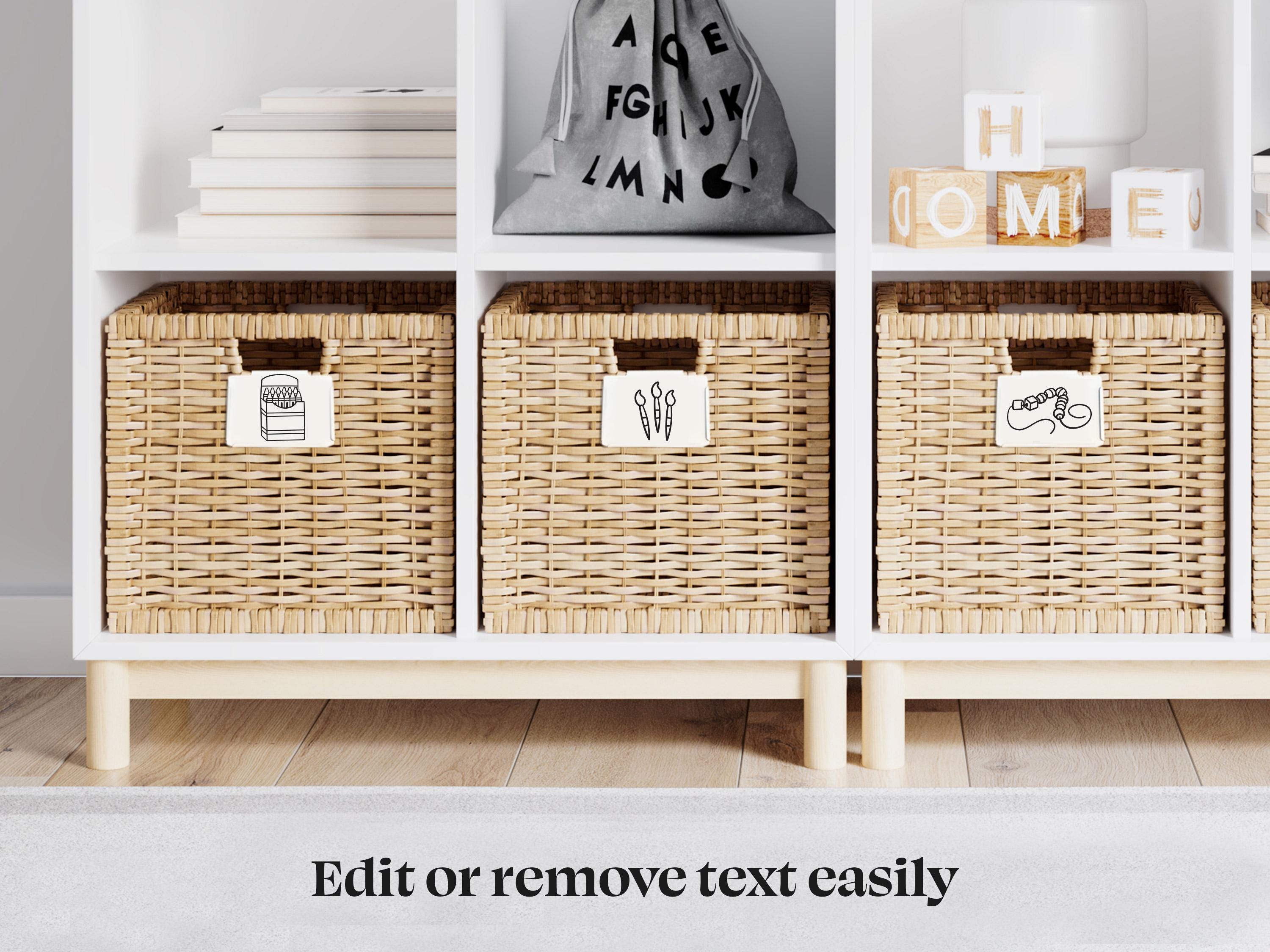 Printable + Editable Art Storage Labels, Minimalist Playroom ...