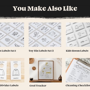 Printable + Editable Nursery Dresser Drawer Labels for Baby Clothing ...