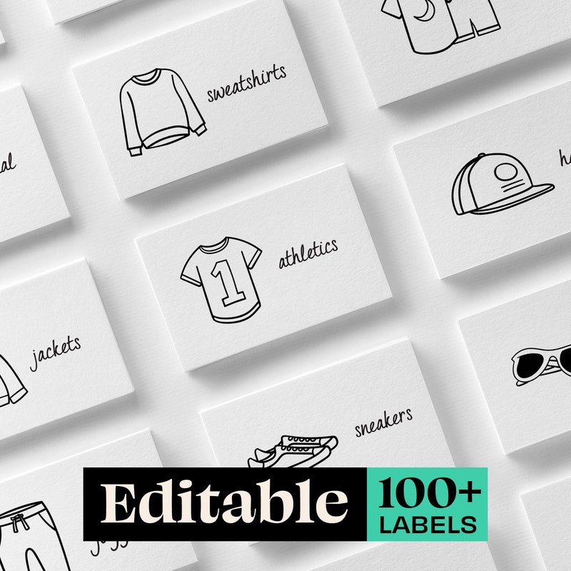 Printable Cabinet Labels - Etsy